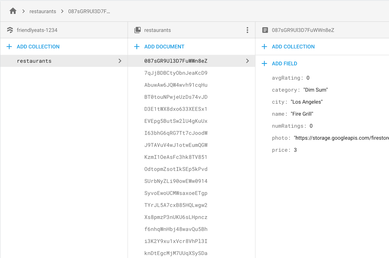 Cloud Firestore Web Codelab | Firebase Codelabs